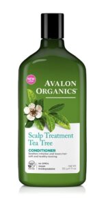 avalon organics scalp treatment tea tree conditioner, 11 oz (pack of 2)