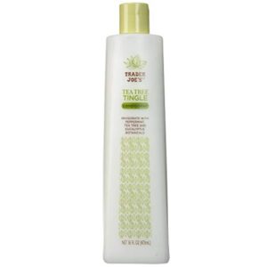 trader joe's tea tree tingle conditioner with peppermint and eucalyptus - cruelty free (16 oz)