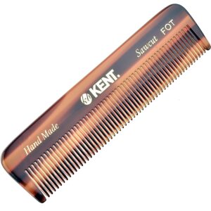 kent a fot handmade all fine tooth saw cut beard comb - pocket and travel comb - styling comb or wet comb for fine or thinning hair, beard care, and hair care for the essential kent beard kit