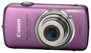 canon powershot sd980is 12.1mp digital camera with 5x ultra wide angle optical image stabilized zoom and 3-inch lcd (purple)