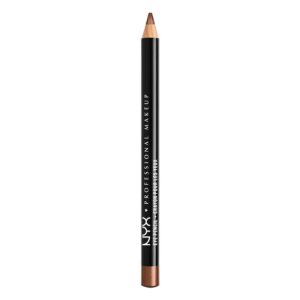 nyx professional makeup slim eye pencil, eyeliner pencil - cafe (bronze brown)