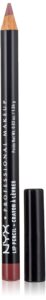 nyx slim lip liner pencil 831 mauve