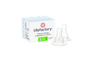 lifefactory bpa-free stage 3 (6+ months) silicone nipples 2-pack