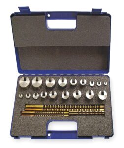 hassay savage 15440 #40 metric assortment (24 pieces) with 2 mm to 8 mm keyway range and case