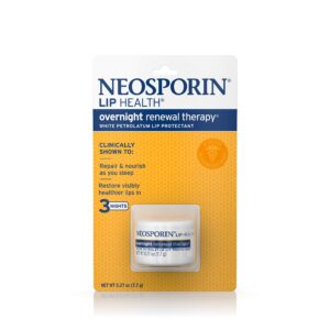 neosporin lip health overnight healthy lips renewal therapy petrolatum lip protectant 0.27 oz