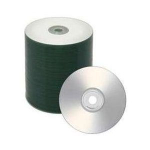 spin-x 100 52x cd-r 80min 700mb silver inkjet printable