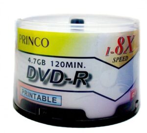 princo 100 8x dvd-r 4.7gb white inkjet