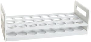 sp bel-art scintillation vial rack; for 25-30mm vials, 24 places (f18512-0000), white