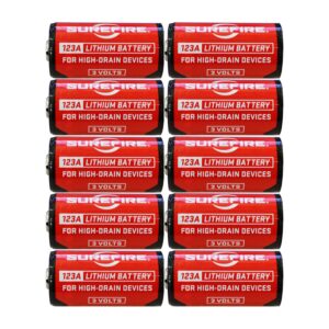 surefire sf123a 3-volt lithium batteries (10 pack)