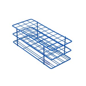 sp bel-art poxygrid test tube rack; for 16-20mm tubes, 40 places, blue (f18762-0001)