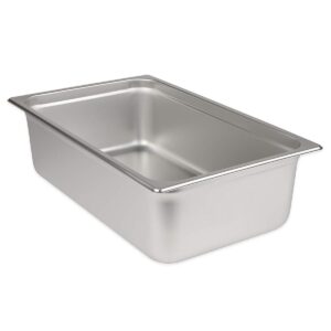 update international (sph-256) 6" quarter-size anti-jam steam table pan