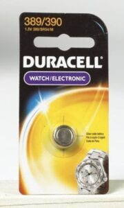 4 each: duracell silver oxide watch/calculator battery (d389/390pk)