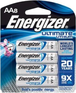 energizer : e lithium batteries, aa, 8 batteries per pack -:- sold as 2 packs of - 8 - / - total of 16 each