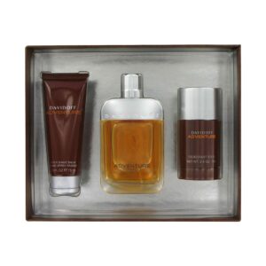 davidoff adventure by davidoff for men edt spray 3.4 oz & aftershave balm 2.5 oz & deodorant stick 2.5 oz