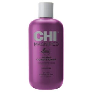 chi magnified volume conditioner, boosts volume & body & strengthens hair, detangles, hydrates & conditions hair, sulfate-free, 12 oz