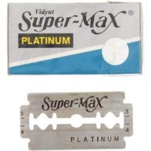 super-max platinum double edge blades, 5-pak