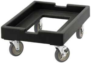 cambro camdolly for pizza dough box carrier, black