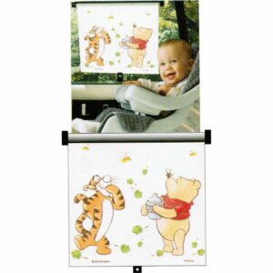 disney baby sincerely pooh adjust and lock car window sunshade