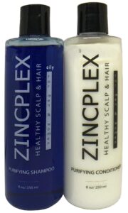 zincplex dandruff healthy scalp shampoo & conditioner