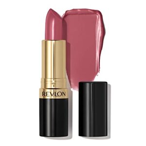 revlon super lustrous lipstick, creamy formula for soft, fuller-looking lips, moisturized feel, 463 sassy mauve, 0.15 oz