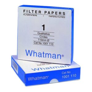 whatman 1001-042 quantitative filter paper circles, 11 micron, 10.5 s/100ml/sq inch flow rate, grade 1, 42.5mm diameter (pack of 100)