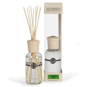 archipelago botanicals mango tangerine reed diffuser, home fragrance reed diffuser, includes fragrance oil, decorative wooden cap & 10 diffuser reeds, perfect for home, office or gift, 7.85 fl oz