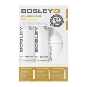 bosleymd bosdefense kit for hair thinning prevention (color safe), starter size (30 days).