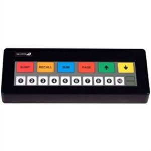 bematech, kb1700, 17 key programmable keypad (bump bar), black, usb, legend sheet a