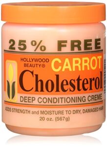 hollywood beauty carrot cholesterol deep conditioning creme, 20 ounce