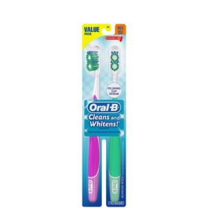 oral b advantage toothbrush, medium - 2 ct