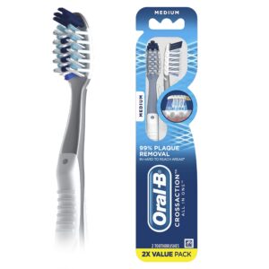 oral-b toothbrush all-in-one medium value twin pack (pack of 3)