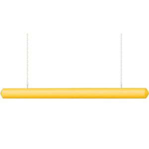 eagle 1780 polyethylene clearance bar with eye bolts, yellow, 76" height, 5" diameter