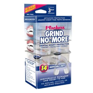 plackers grind no more dental night guard for teeth grinding, 14 count