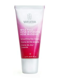 weleda renewing day face cream, 1 fluid ounce, plant rich moisturizer with wild rose, peach kernel and sweet almond oils