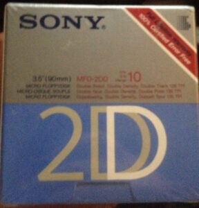 sony mfd-2dd xt series enhanced performance 3.5-inch micro floppy double density disks 10 pack