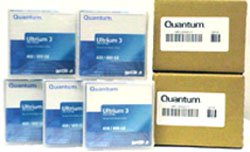 quantum 10 pack lto ultrium-3 data tape (400/800gb) - blue tape cartridges