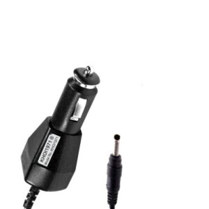 khoi1971 car charger adapter compatible with garmin rino grey black-trim 530hcx 530 (round power tip connector -use with the battery clip