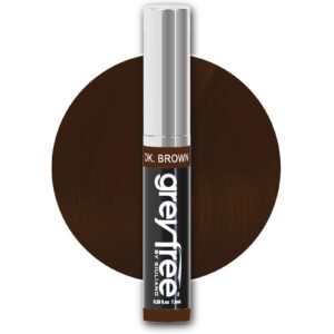 greyfree root touch-up hair mascara dark-brown temporary gray roots concealer