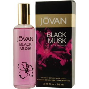 jovan black musk by jovan 3.25 oz cologne concentrate spray for women