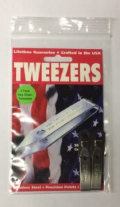 2 pack uncle bill's sliver gripper precision key chain tweezers