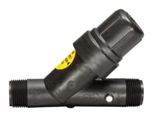 rain bird prf10040s drip irrigation in-line 40 psi pressure regulating "y" filter, 1" male pipe thread