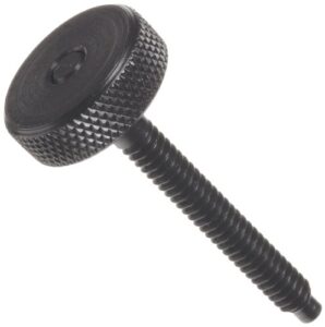 te-co 43802 dog point knurled head screw black oxide, 10-24 thread x 1-1/2" lg (2-pack)