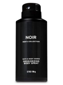 bath and body works signature collection for men noir deodorizing body spray