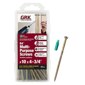 grk 02143#10 x 4-3/4" r4™ multi-purpose screws 50 count