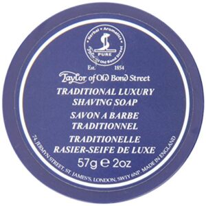 taylor of old bond street traditional luxury shaving soap in travel bowl