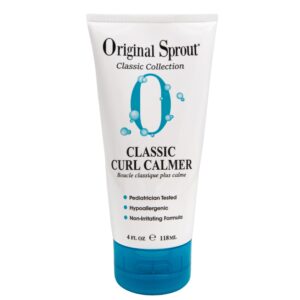 original sprout curl calmer, moisturize and define curls, anti-frizz styling cream for all hair types, 4 oz. bottle