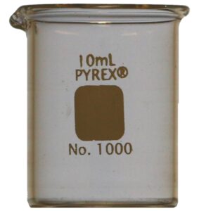 pyrex 1000-10cnea griffin low form 10ml beaker ea., glass