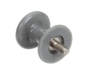 true 802299 shelf support knob, 0.875" width, 1.25" length, gray, tr-31/56/