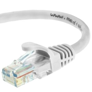 mediabridge cat6 ethernet patch cable (25 ft) rj45 connectors with gold plated contacts (10gbps)