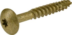 power pro 47866 lag screws, 1/4" x 1-1/2", star drive construction lag screws, rust resistant, ceramic coated bronze, 1lb box, 75 pcs